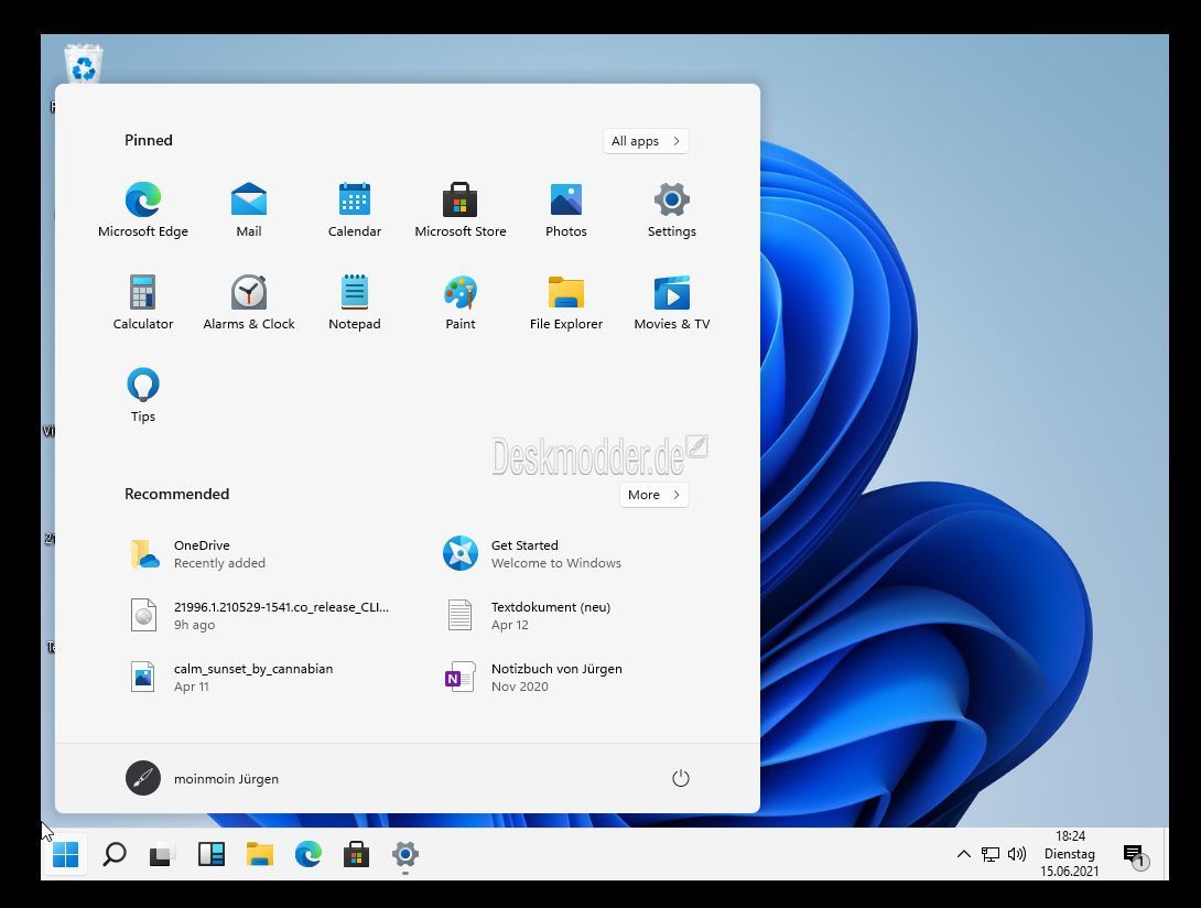 Windows 11 İlk Görüntüler.